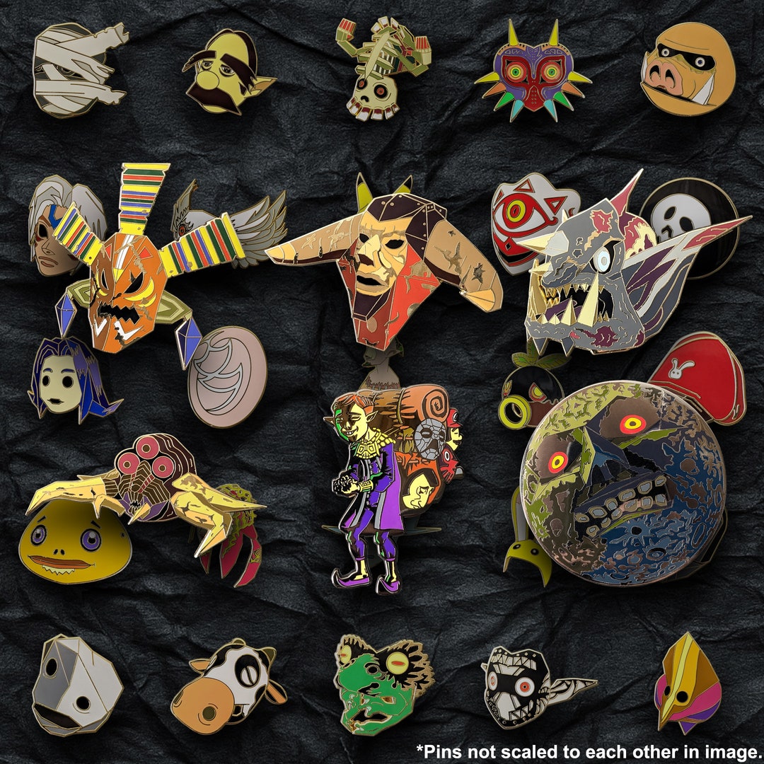 The Legend of Zelda: Majora's Mask Enamel Pin Set Collectible Lapel ...