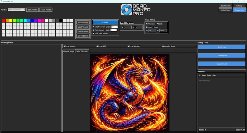 Bead Maker Pro | Perler Bead Template, Pattern & Inventory Tracker ...