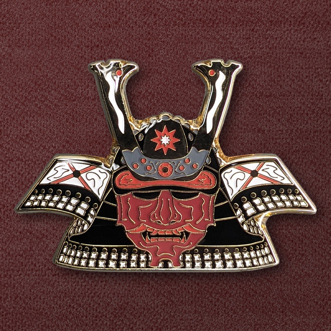 Hell Kabuto Enamel Pin Collectible Lapel Pin, Japanese Samurai Warrior ...