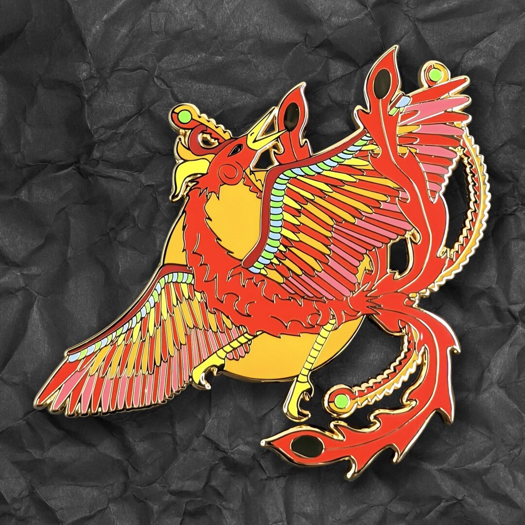 Zhuque, the Vermilion Bird Enamel Pin | Chinese Phoenix | Limited ...