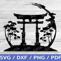 Torii Gate SVG Bundle, Torii Gate Dxf, Torii Gate Png, Torii Gate ...