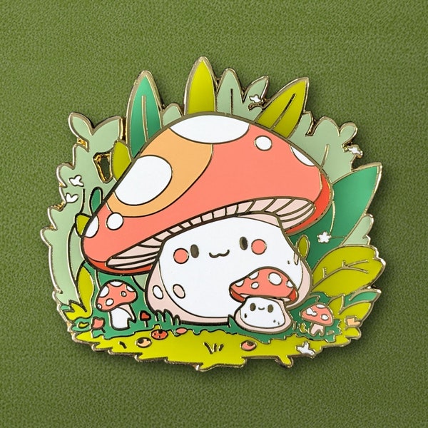 Mushroom Pin - Etsy