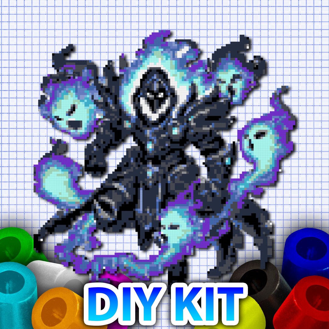 Phantom Knight Perler Bead DIY Kit 5mm Perler Beads Pattern Artkal Midi ...