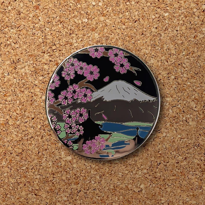 Japanese Enamel Pin - Etsy