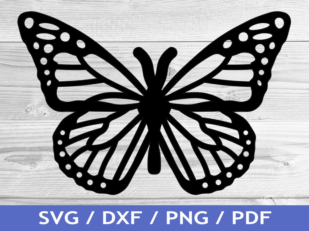 Monarch Butterfly SVG / DXF / PDF / Butterfly Cricut Design / Glowforge ...