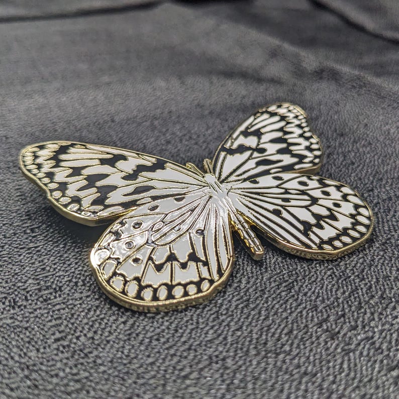 Paper Kite Butterfly Enamel Pin - Hard Enamel Lapel Pin, Collectible ...