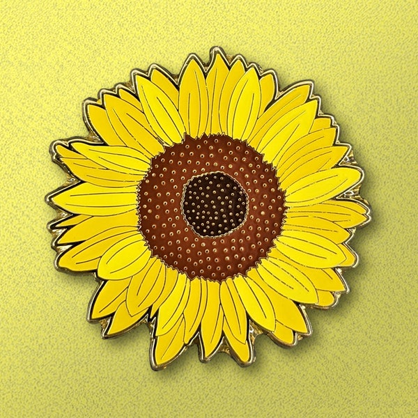 Sunflower Lapel Pin - Etsy