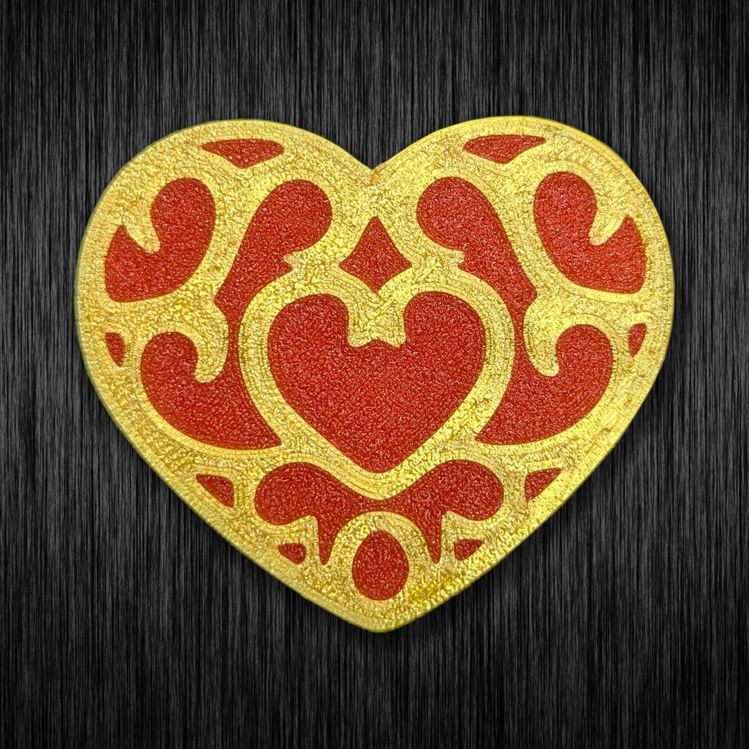 Zelda Heart Container Magnet – 2" 3D Printed Fridge Magnet | the Legend ...