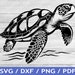 Sea Turtle SVG Cut Out / Turtle Cricut Design / Ocean Vector / Animal ...
