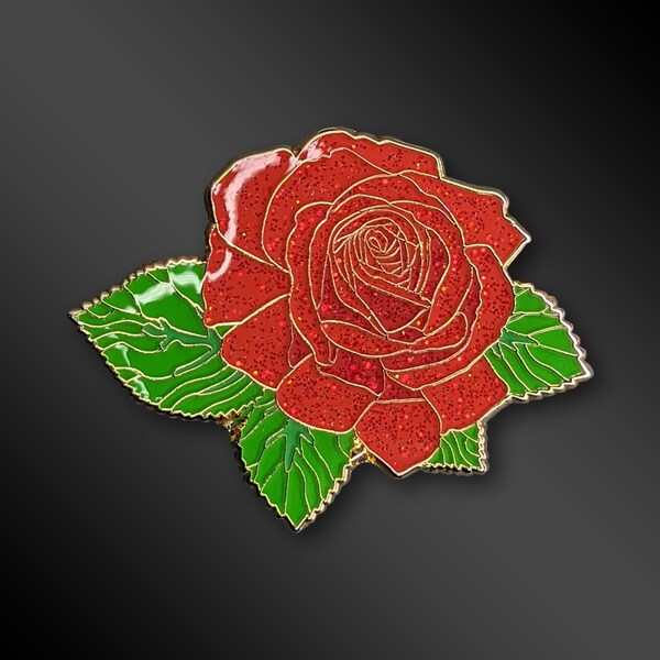 Enamel Rose - Etsy