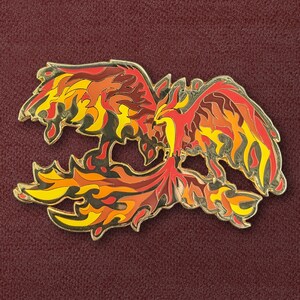 Phoenix Pin - Etsy