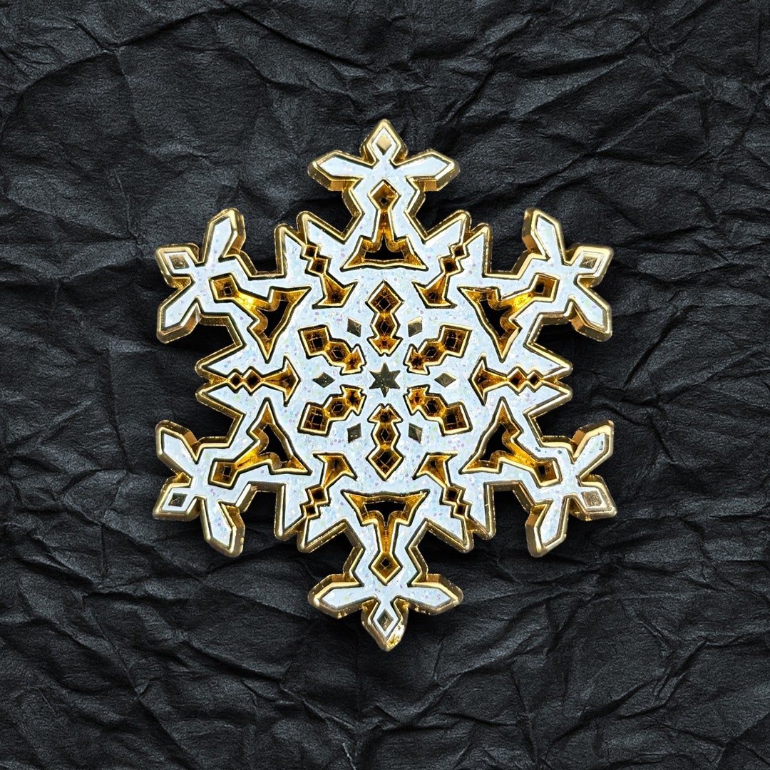Snowflake Enamel Pin Collectible Lapel Pin Christmas - Etsy