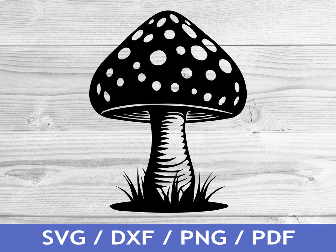 Toadstool SVG Cut Out / Mushroom Cricut Design / Toadstool Vector ...