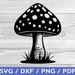 Toadstool SVG Cut Out / Mushroom Cricut Design / Toadstool Vector ...