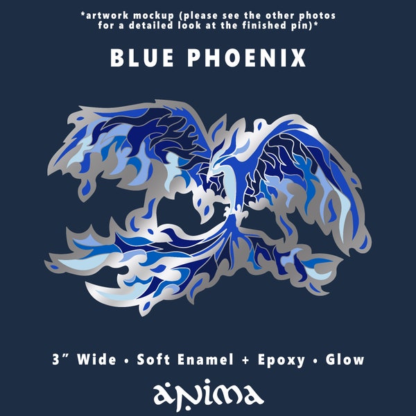 Phoenix Pin - Etsy
