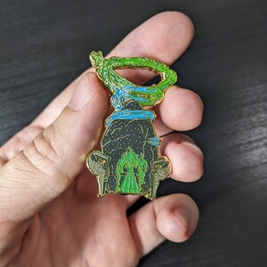 Zonai Shrine Enamel Pin Zelda Tears of Kingdom Glow-in-dark Hyrule ...
