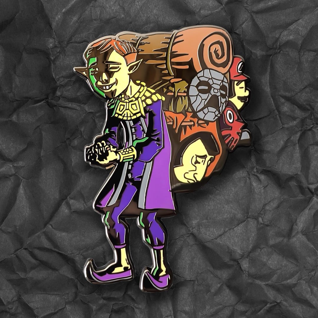 Happy Mask Salesman Enamel Pin - Legend of Zelda Majora's Mask ...