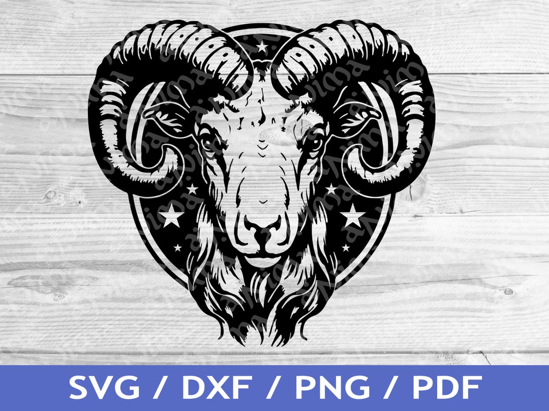 Aries SVG Cut Out / Zodiac Ram T-shirt Design / Astrology Vector ...