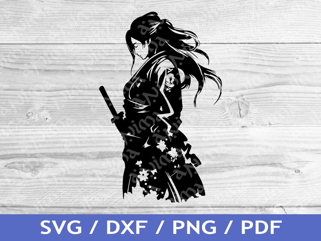 Lady Samurai SVG Cut Out / Warrior Cricut Design / Japanese Vector ...