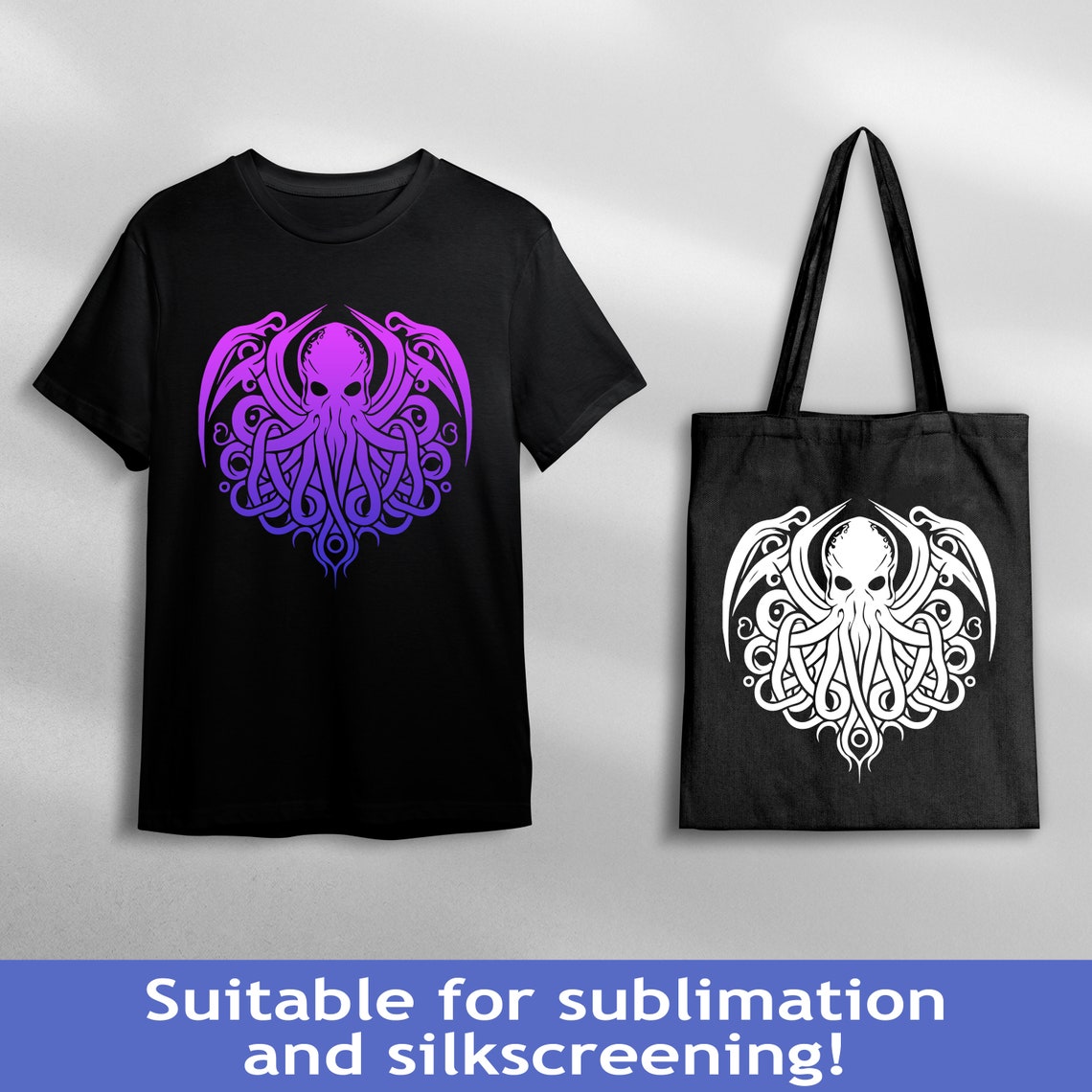 Cthulu SVG Cut Out / Sea Monster Cricut Design / Cthulu T Shirt Design ...
