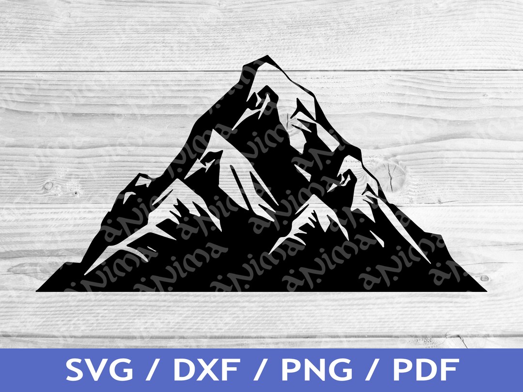 Mountain SVG Cut Out / Mountains Cricut Design / Mountain T Shirt ...