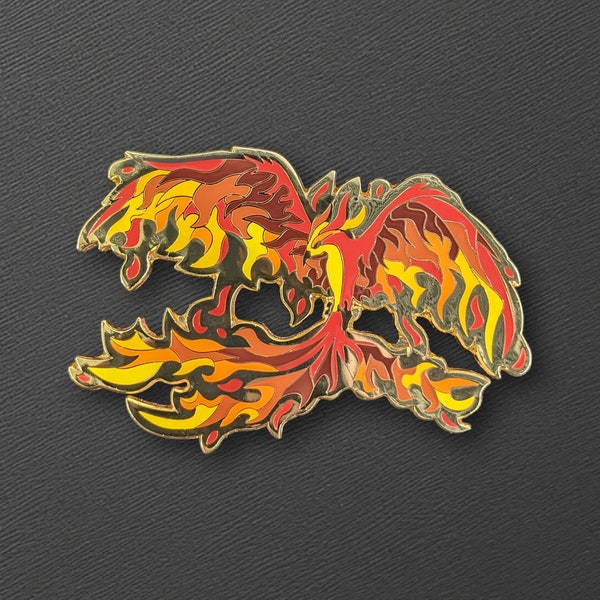 Phoenix Pin - Etsy