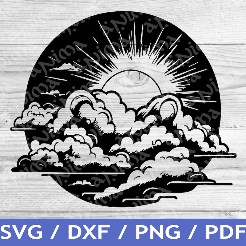 Cloud Tattoo Stencil - Etsy