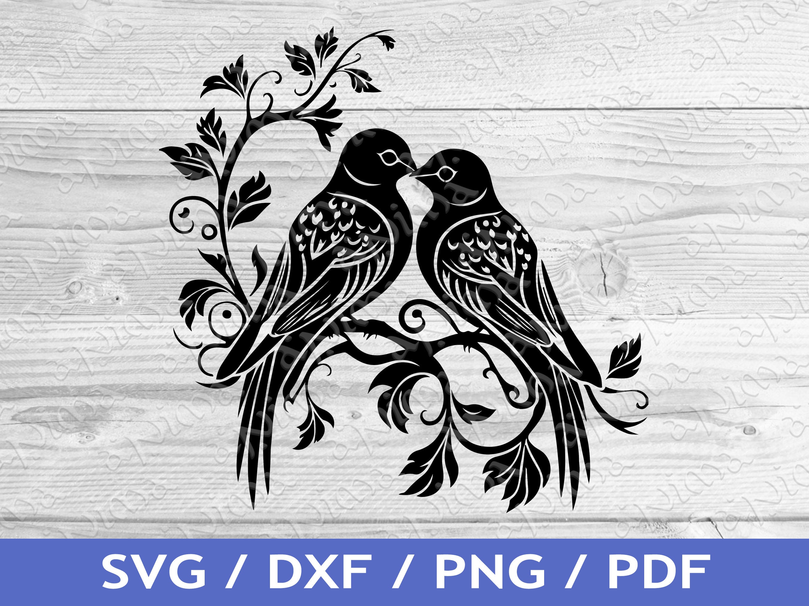 Love Birds Stencil