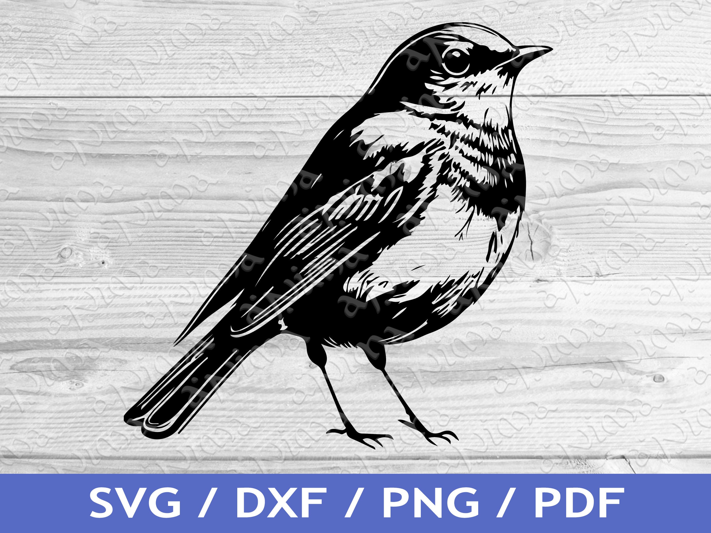 Robin SVG Cut Out / Robin Vector / Bird T Shirt Design / Laser File ...