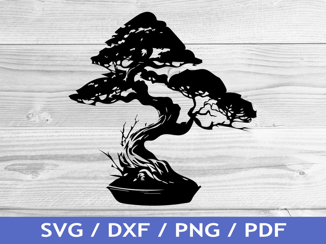 Bonsai Tree SVG Cut Out / Bonsai Tree Cricut Design / Bonsai T Shirt ...