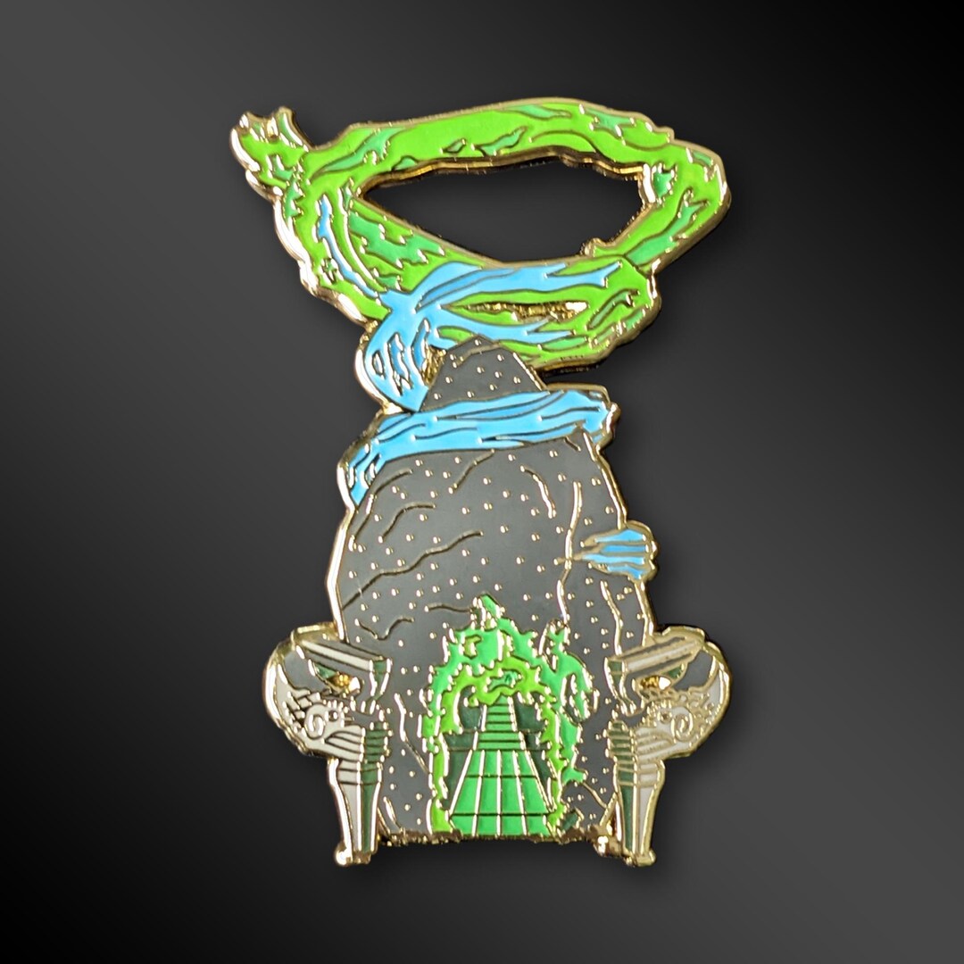 Zonai Shrine Enamel Pin Zelda Tears of Kingdom Glow-in-dark Hyrule ...