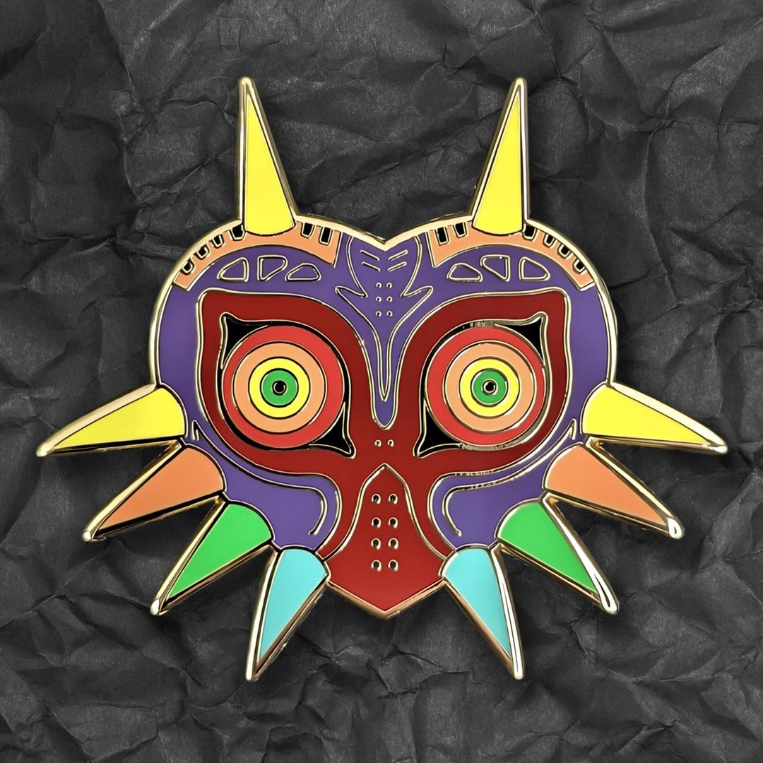 Majora’s Mask Pin – Legend of Zelda Enamel Pin, Skull Kid Lapel Pin ...