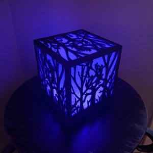 SILENT WOODS 3D Printed LED Lantern 3D Printed Color Changing Lamp With ...
