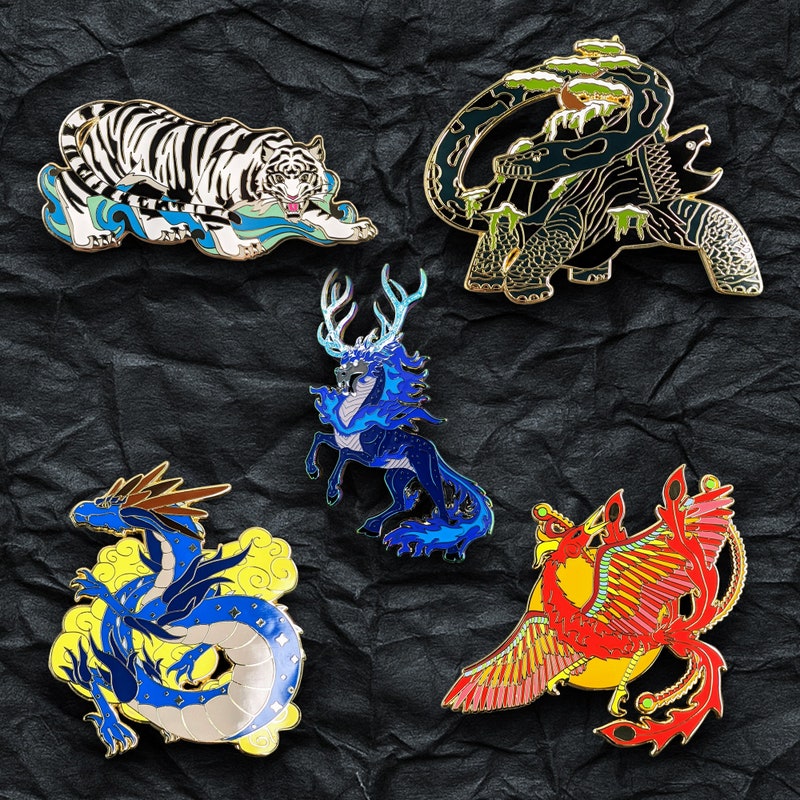 Chinese Enamel Pin - Etsy