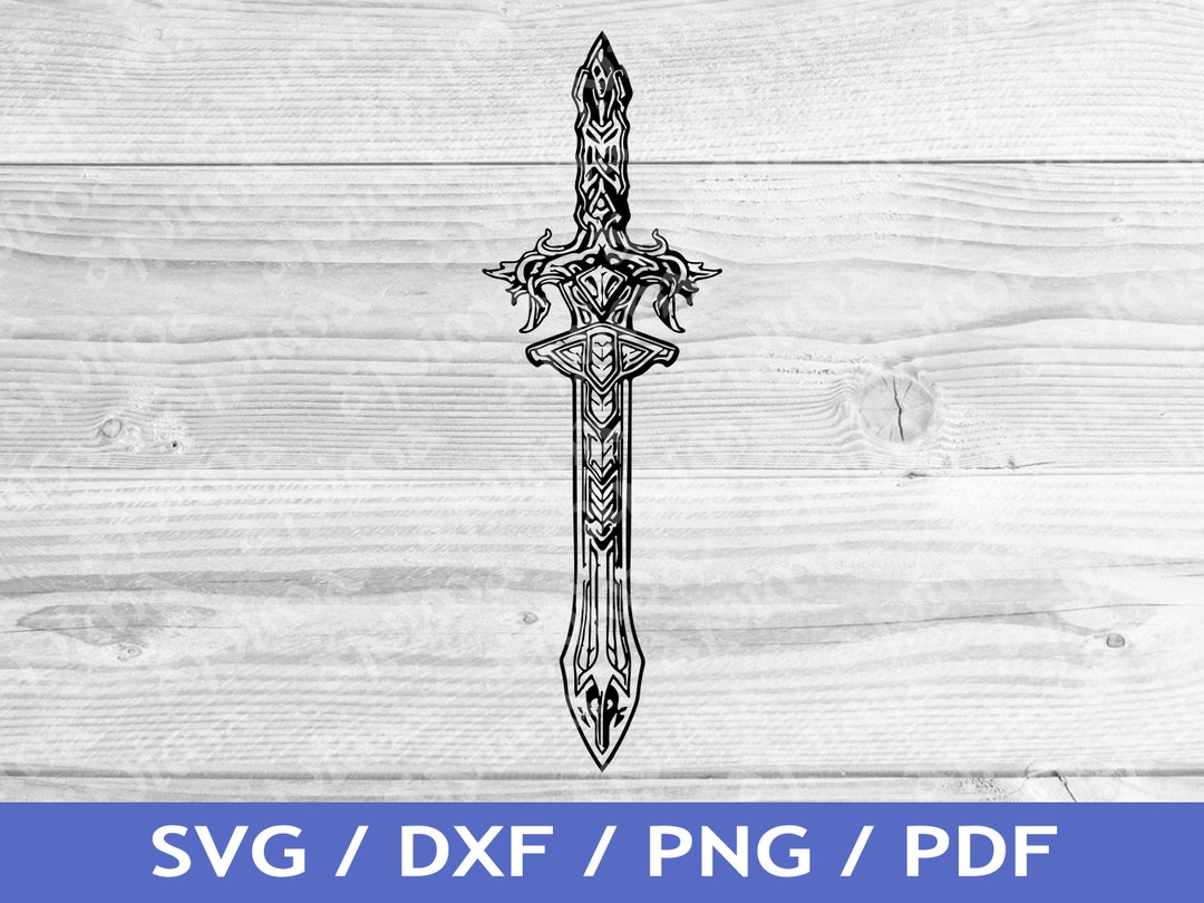 Legendary Sword SVG Cut Out / Sword Cricut Design / Dagger T Shirt ...