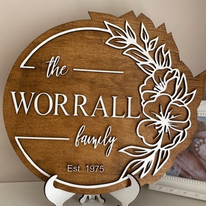 Personalised Family Name Plaque||custom Family Name Sign ||home Decor ...