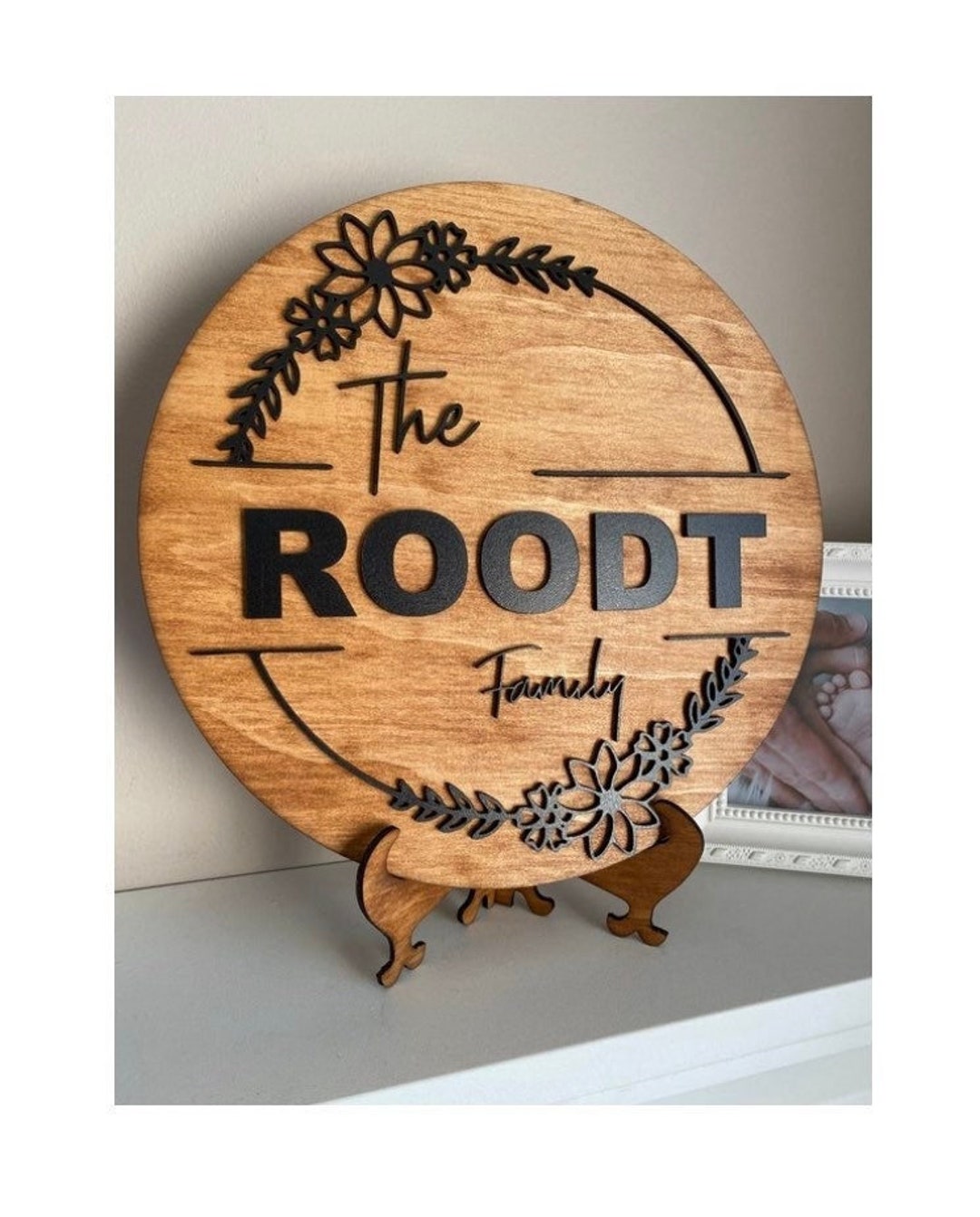 Personalised Family Name Plaque, Custom Family Name Sign, Home Decor ...