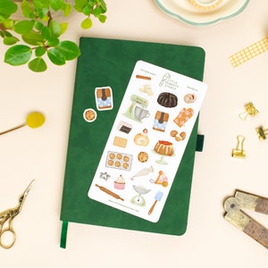 Baking Sticker Sheet, Planner Stickers, Cupcake Stickers, Kitchen ...