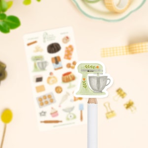 Baking Sticker Sheet, Planner Stickers, Cupcake Stickers, Kitchen ...
