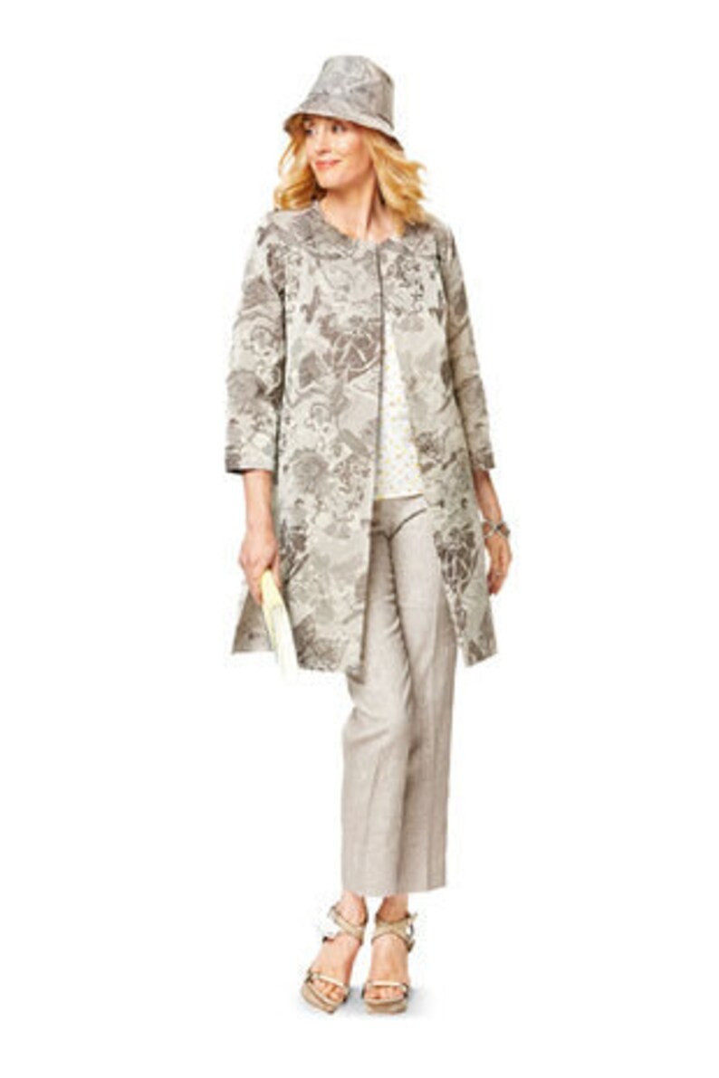 Burda Sewing Pattern 7075 Combination Long Blazer Top - Etsy