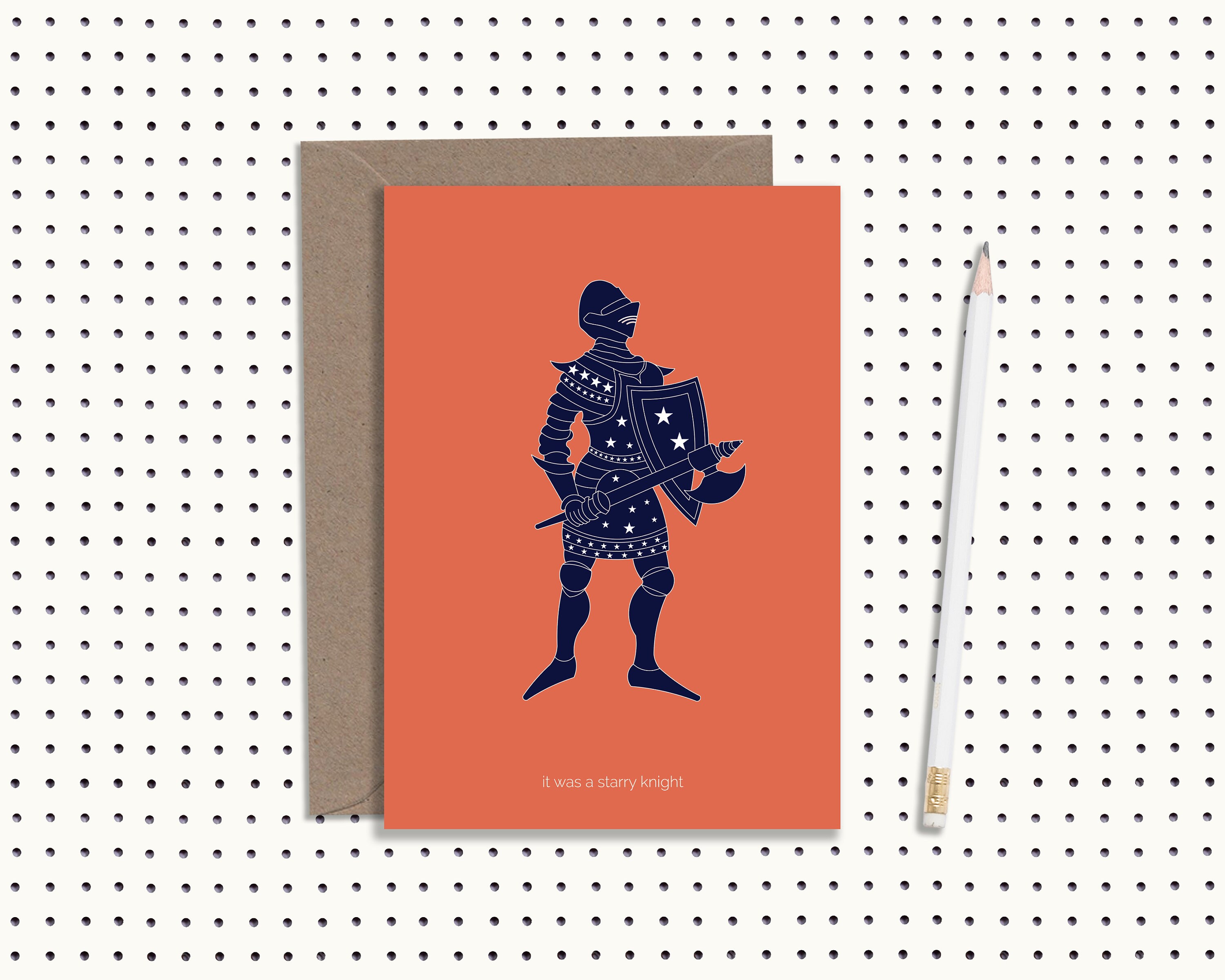 Starry Knight | Greeting Card | Funny Card | Christmas Card | Pun ...