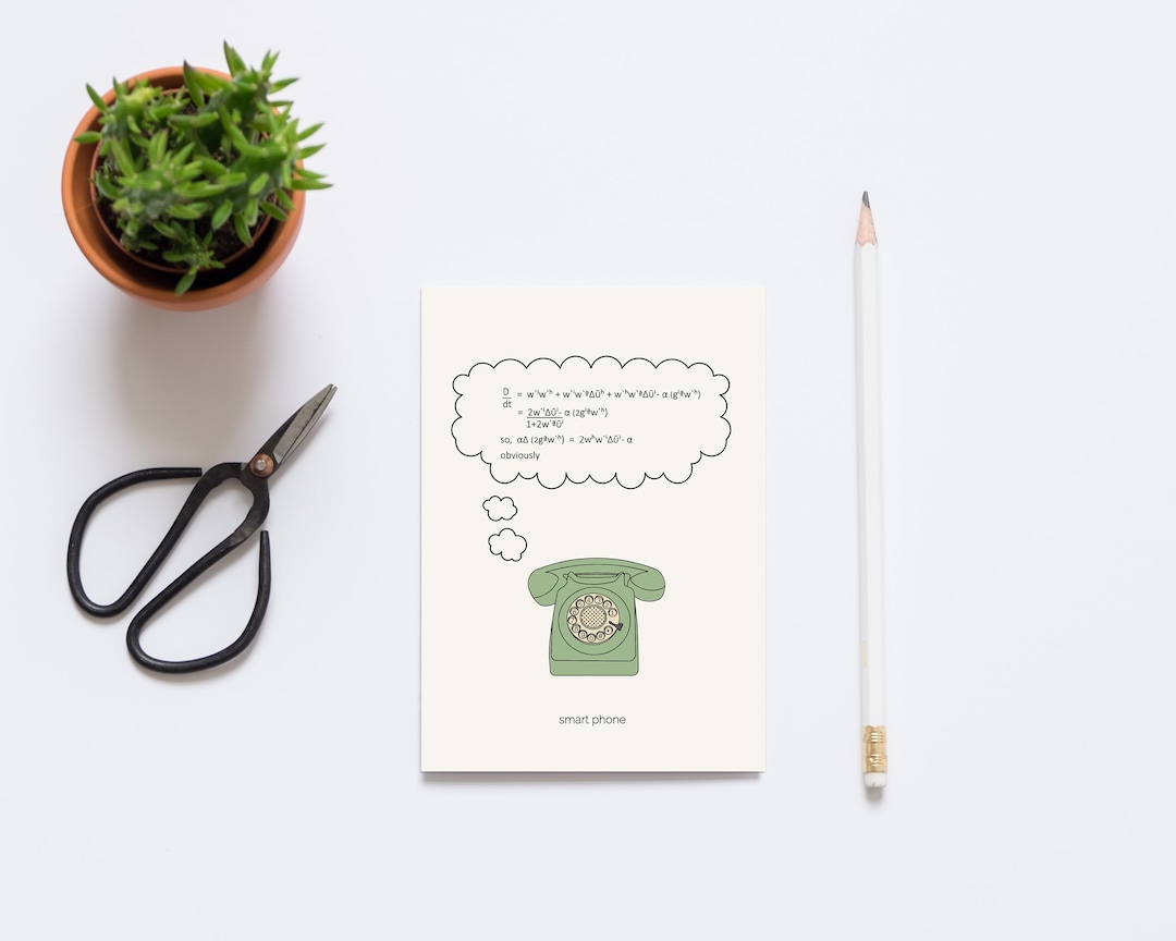 Smart Phone | Birthday Card | Funny Card | Pun | Nerd | Geek | Well ...