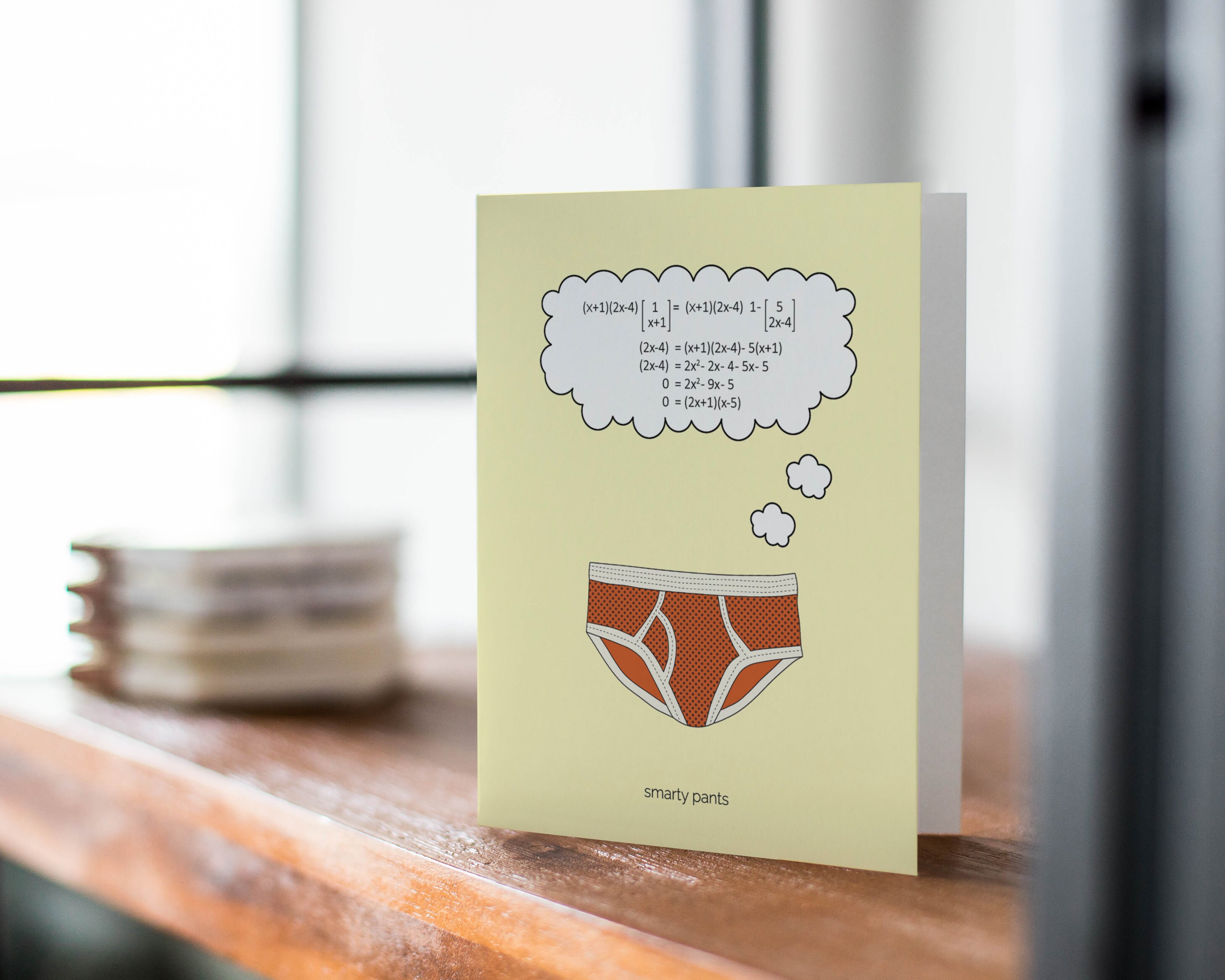 Smarty Pants Greeting Card Funny Card Graduation Well Done Nerdy