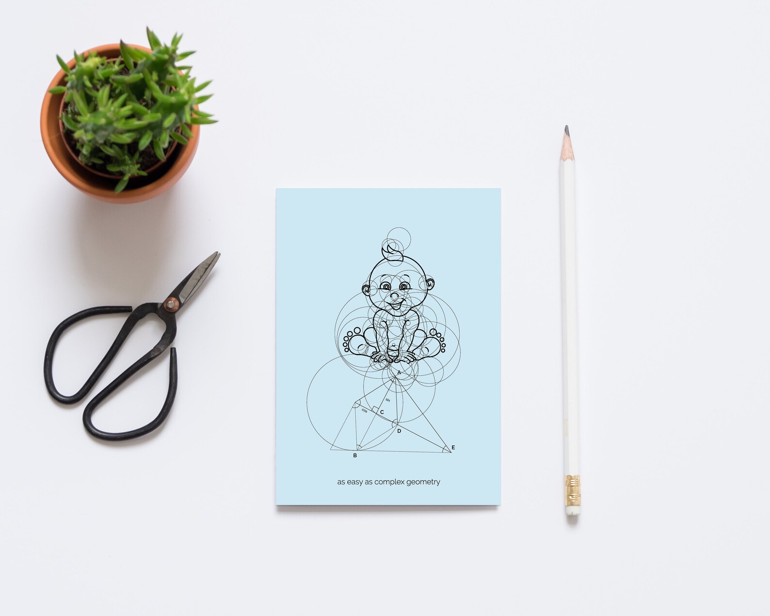 Complex Geometry | Greeting Card | Baby Card | Funny Card | Nerdy Card ...