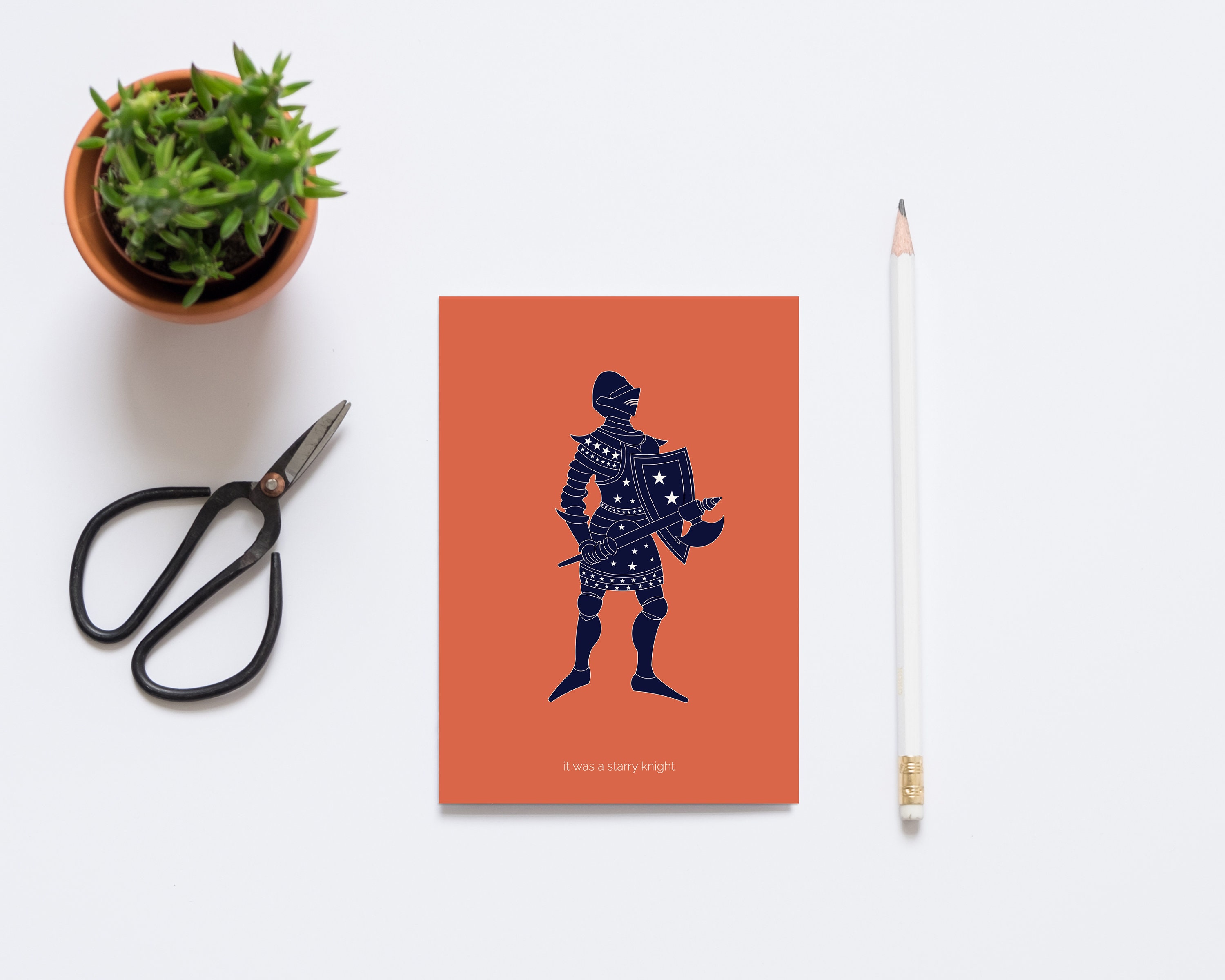Starry Knight | Greeting Card | Funny Card | Christmas Card | Pun ...