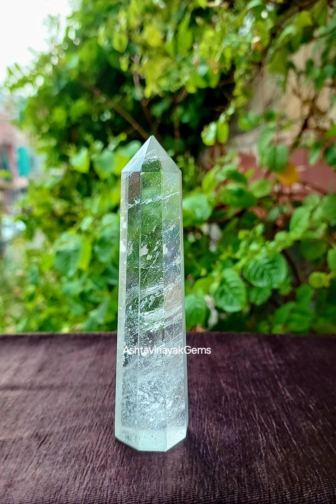 Rock Crystal Tower Point, Gemstone Tower, Housewarming Gift, Hand ...