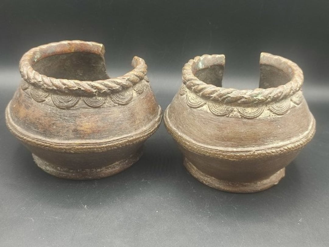 Pair of Bronze Anklets Woman Kasena Ghana - Etsy