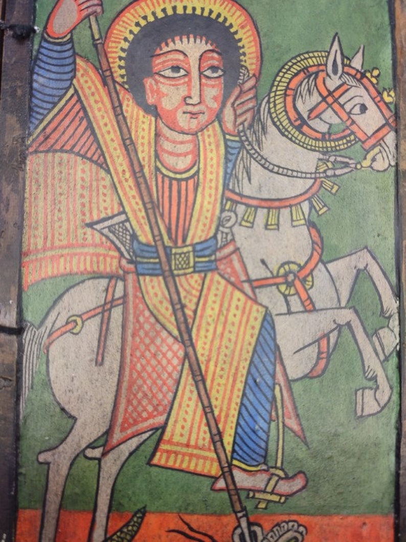 TRAVEL ICON Marian From Axum With Image of St. George - Etsy