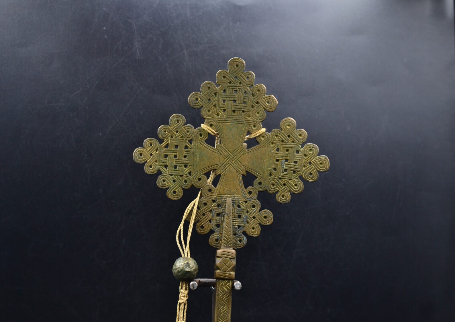 Ancient Processional Cross + Small Manual Cross and Copals - Ethiopia ...