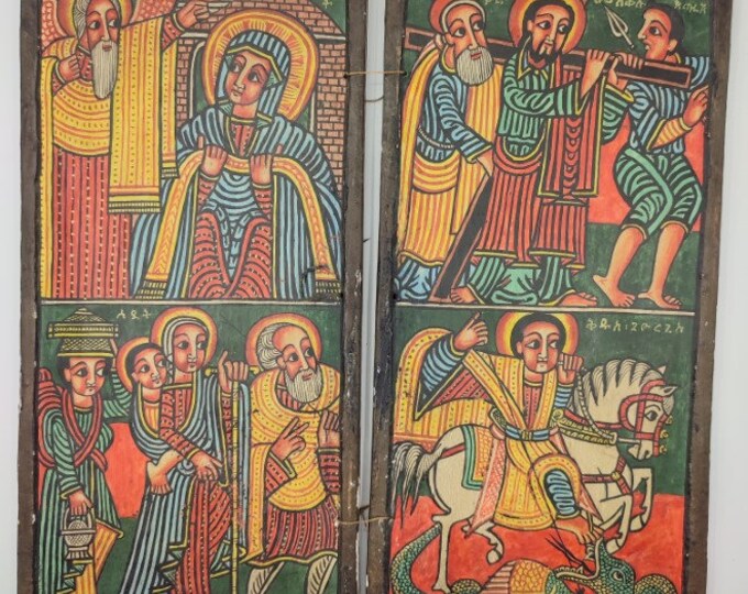 Icon With Beautiful Colors From Axum - Ethiopia - Etsy
